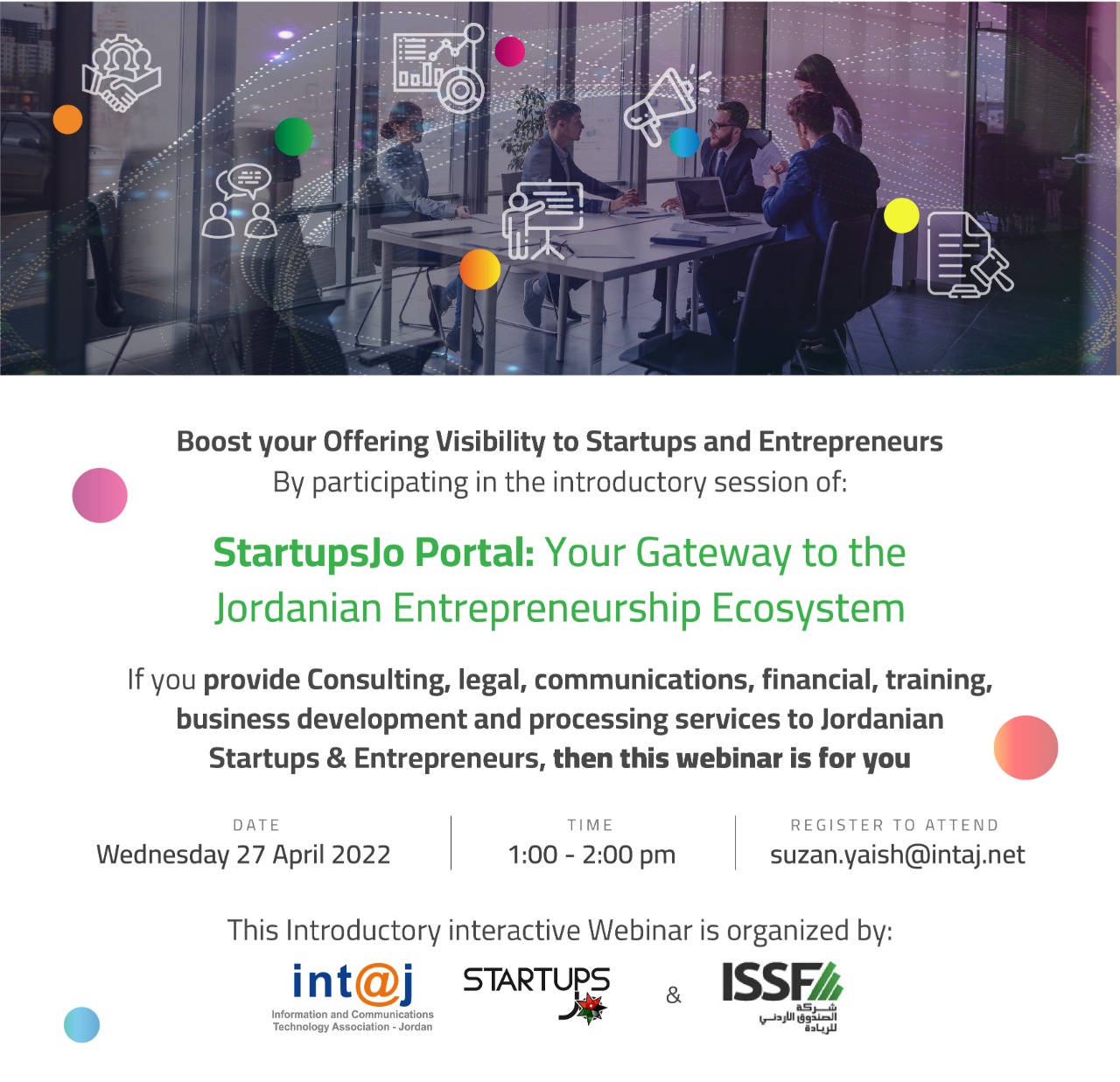 Exclusive for Service providers:”StartupsJo Portal: Your Gateway to the Jordanian ...